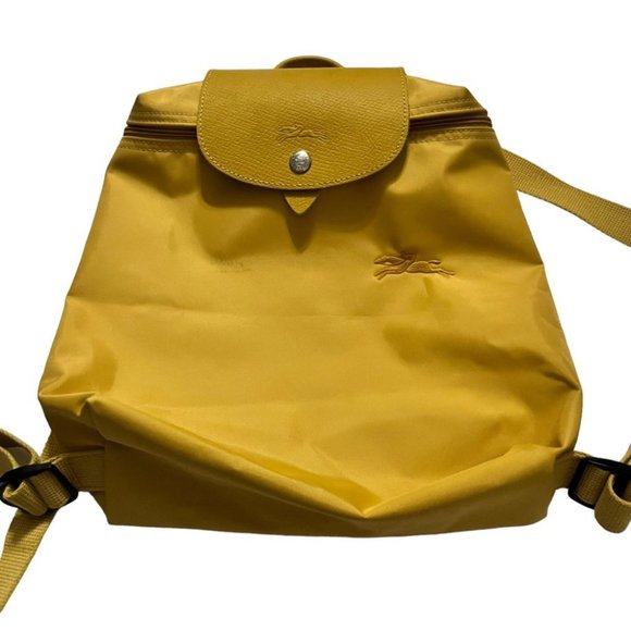 Longchamp | Bags | Longchamp Le Pliage Original Backpack Yellow Gold ...